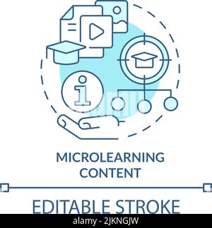 Microlearning turquoise concept icon Stock Vector Image & Art - Alamy