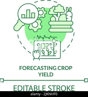 Forecasting crop yield concept icon Stock Vector Image & Art - Alamy