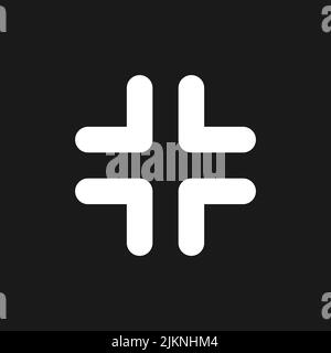 Full screen dark mode glyph ui icon Stock Vector Image & Art - Alamy