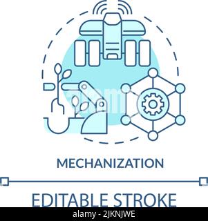 Mechanization concept icon Stock Vector Image & Art - Alamy