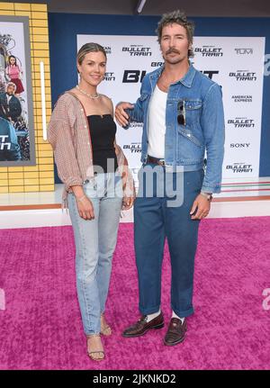 Mark Wystrach arrives at the premiere of "Bullet Train," Monday, Aug. 1 ...