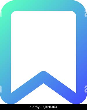 Bookmark gradient linear vector icon Stock Vector Image & Art - Alamy