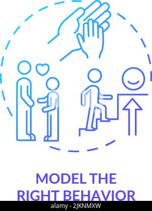 Model right behavior concept icon Stock Vector Image & Art - Alamy