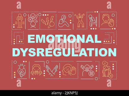 Emotional dysregulation flat concept vector illustration Stock Vector ...