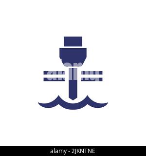 Deep Borehole Icon. Drill Well Drilling Underground Bore Hole ...