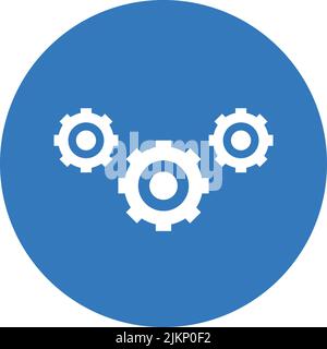 Settings, tools, gear, gears icon - Simple editable vector EPS file ...