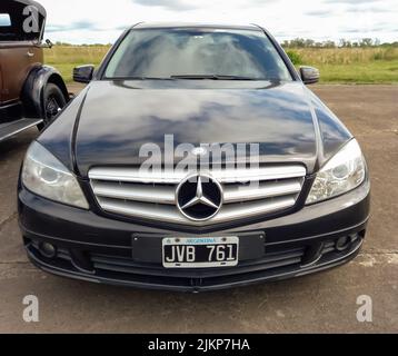 Executive luxury black German Mercedes Benz C200 CGI saloon sedan four ...