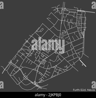 Street roads map of FÜRTH, GERMANY Stock Vector Image & Art - Alamy
