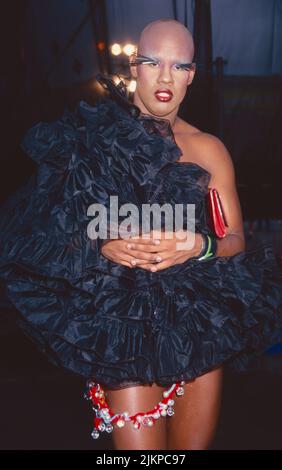 Kevin Aviance performing at the 15th Annual Wigstock Festival at Pier ...