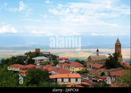 Signagi, overlooking the Alazani Valley in Georgia Stock Photo - Alamy