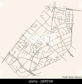 Street roads map of FÜRTH, GERMANY Stock Vector Image & Art - Alamy