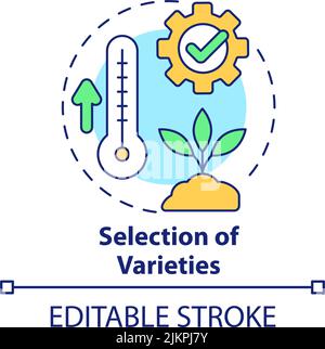 Thin line editable crop selection icon concept Stock Vector Image & Art ...