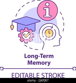 Long-Term Memory vector illustration word cloud isolated on white ...