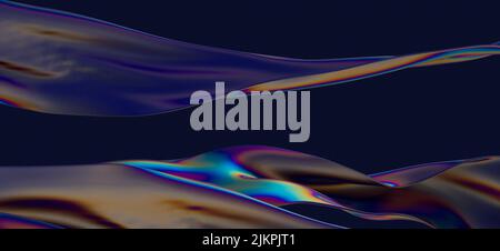 Futuristic wave panorama background design with lights Stock Photo - Alamy