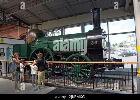 Locomotive number 36, an historic Irish Railways steam locomotive built ...