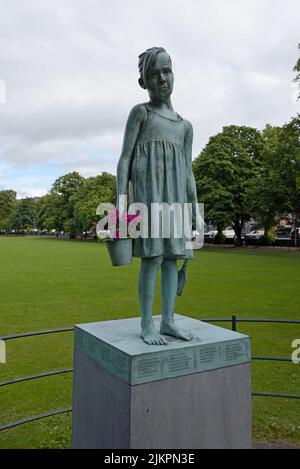 The Memorial to the Armagh rail disaster, in The Mall, Armagh, Northern ...