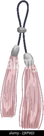 trim tassel rope cartoon vector illustration Stock Vector Image & Art ...