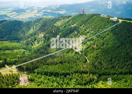 Sky Bridge 721 is the longest suspension bridge between two hills in ...