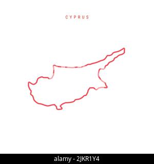 Cyprus country detailed editable map with regions cities and towns ...