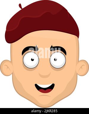 style beret cartoon vector illustration Stock Vector Image & Art - Alamy
