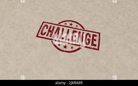 Challenge stamp icons in few color versions. Goal achieving ...