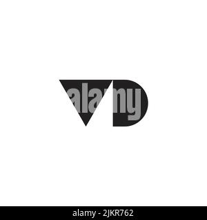 abstract letter md negative space simple geometric logo vector Stock ...