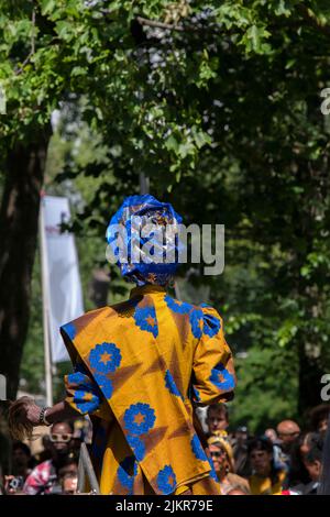 Marian Markelo Winti Priest At The Keti Koti Festival At Amsterdam The ...