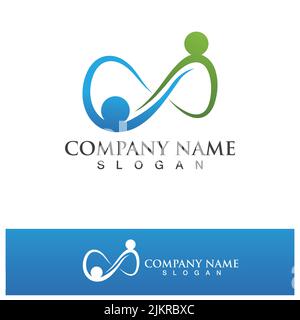 Infinity people family care logo Design Vector Stock Vector Image & Art ...