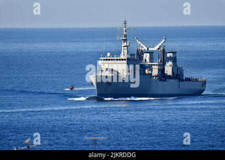 Marseille, France. 31st July, 2022. The liner MSC Splendida cruise ship ...