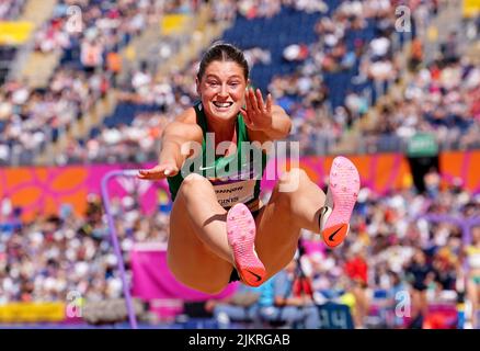 Ireland's Kate O'Connor during the Women's Heptathlon 800 Metres on day ...