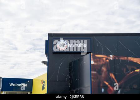 Exterior View of the Pet Reception Centre, Le Shuttle, Folkestone, UK ...