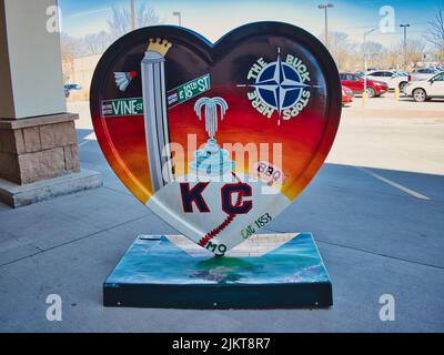 The heart at Kansas City Parade of Hearts, KFC-Taco Bell near 119th and ...