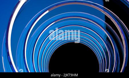 graphic blue resource to make presentations in circular form 3d render ...