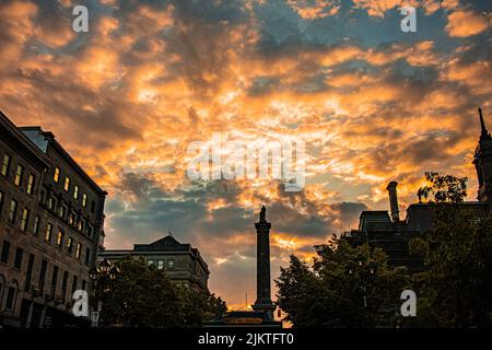Low angle shot of modern buildings in Vilnius, Lithuania Stock Photo ...