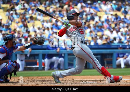 Washington Nationals' Juan Soto bats during a baseball game against the ...
