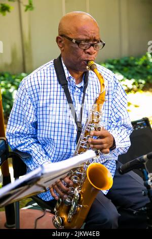 Johannesburg, South Africa - October 31, 2013: African Jazz musicians ...