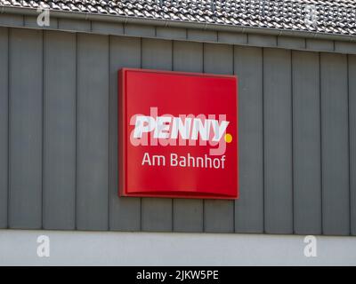 Penny market sign on store building Czech Republic Stock Photo - Alamy