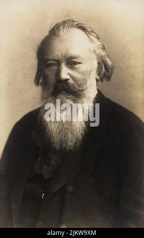 The celebrated german music composer JOHANNES BRAHMS ( Hamburg 1833 ...