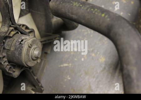 Close up shots of an old Honda engine Stock Photo - Alamy
