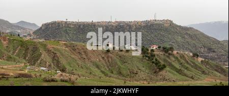 Amedi city in the Kurdistan region of Iraq. A small historic town on ...