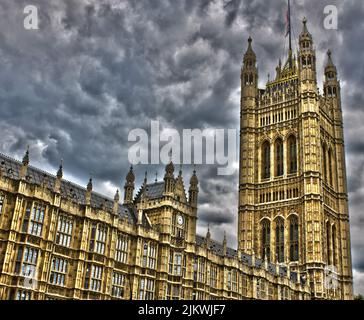 parliament in london old church door and marble antique wall Stock ...