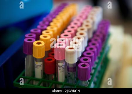 Donate blood at a blood collection facility Stock Photo - Alamy