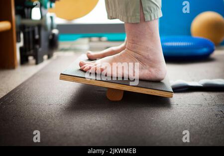 Physiotherapy: balance exercises for vestibular rehabilitation against ...