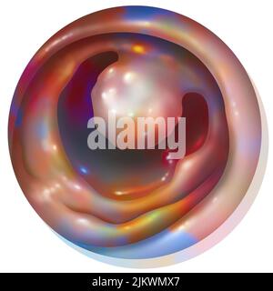 Digestive system: the colon with a colonic polyp Stock Photo - Alamy