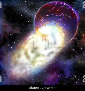 Solar System Planets and Moons, Artwork Stock Photo - Alamy