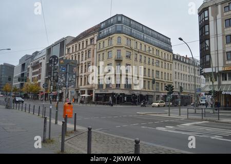 A low angle shot of beautiful buildings in Gaudi park in Barcelona ...
