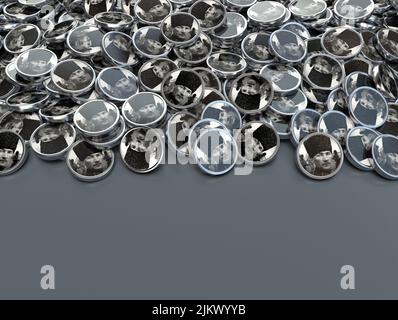 A closeup of Mustafa Kemal Ataturk icons with copyspace Stock Photo - Alamy
