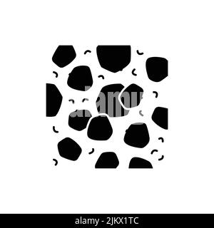 Crushed stone olor line icon. Road construction. Pictogram for web page ...