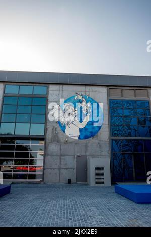 Fire Station building, Doha, Qatar Stock Photo - Alamy