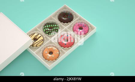 Delicious beautiful dessert doughnuts food Stock Photo - Alamy